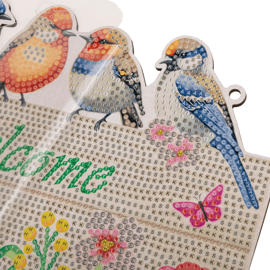 "A Feathery Welcome" Crystal Art Hanging Wooden Decoration Kit – Craft ...