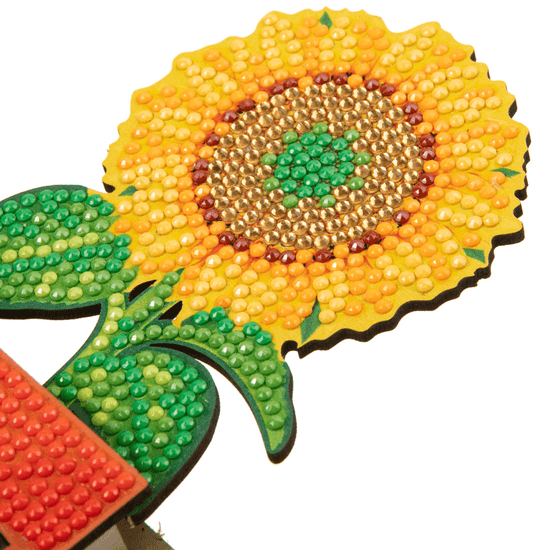 "Floral Vases" Crystal Art Wooden Decoration Kit - Set of 4 – Craft Buddy