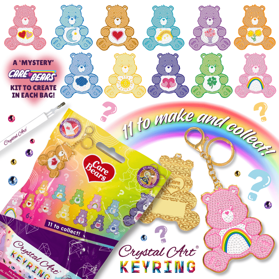 Care Bears Crystal Art Keyring - Blind Bag – Craft Buddy