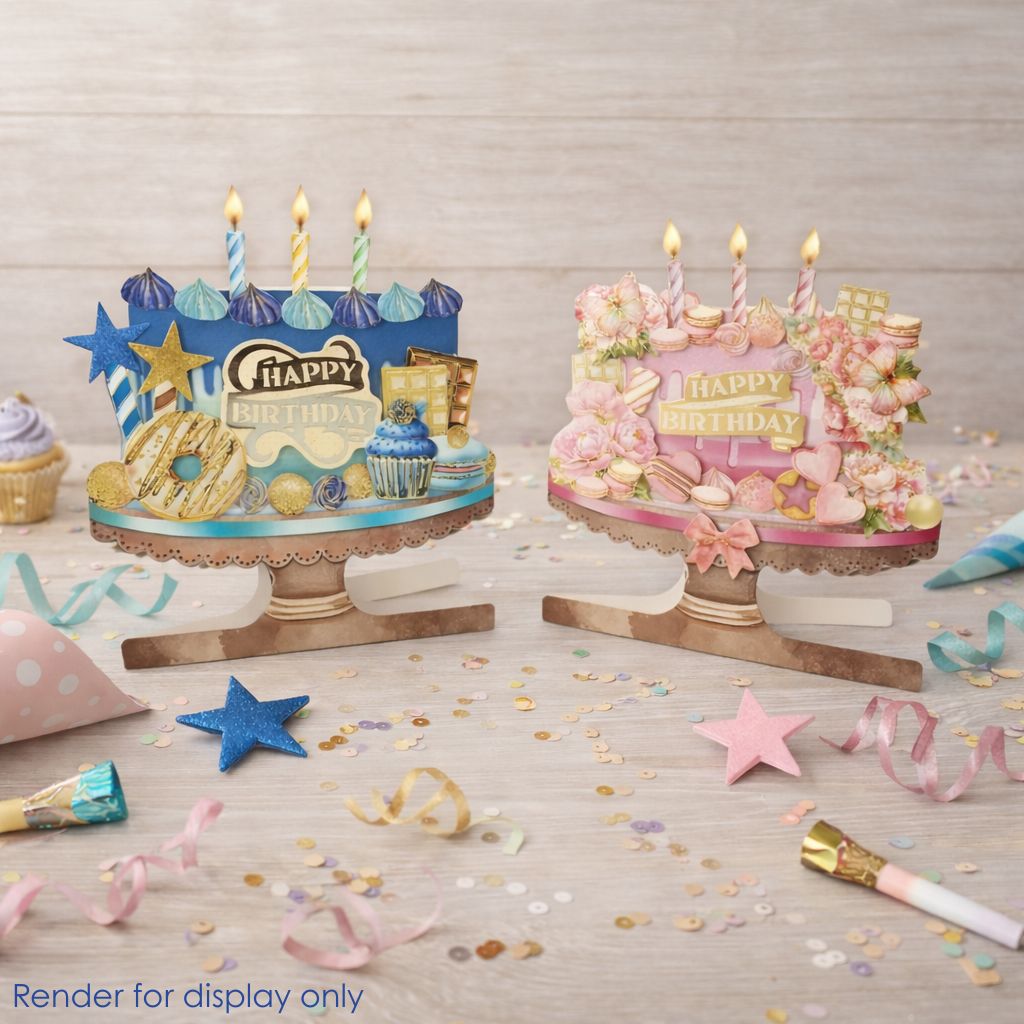 Celebration Cakes Card Collection Card Making Kit x 16 – Craft Buddy