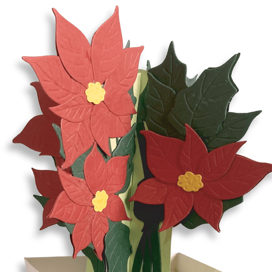 Craft Buddy “Poinsettia” Beautiful Bouquet 3D Gift Card Die Set