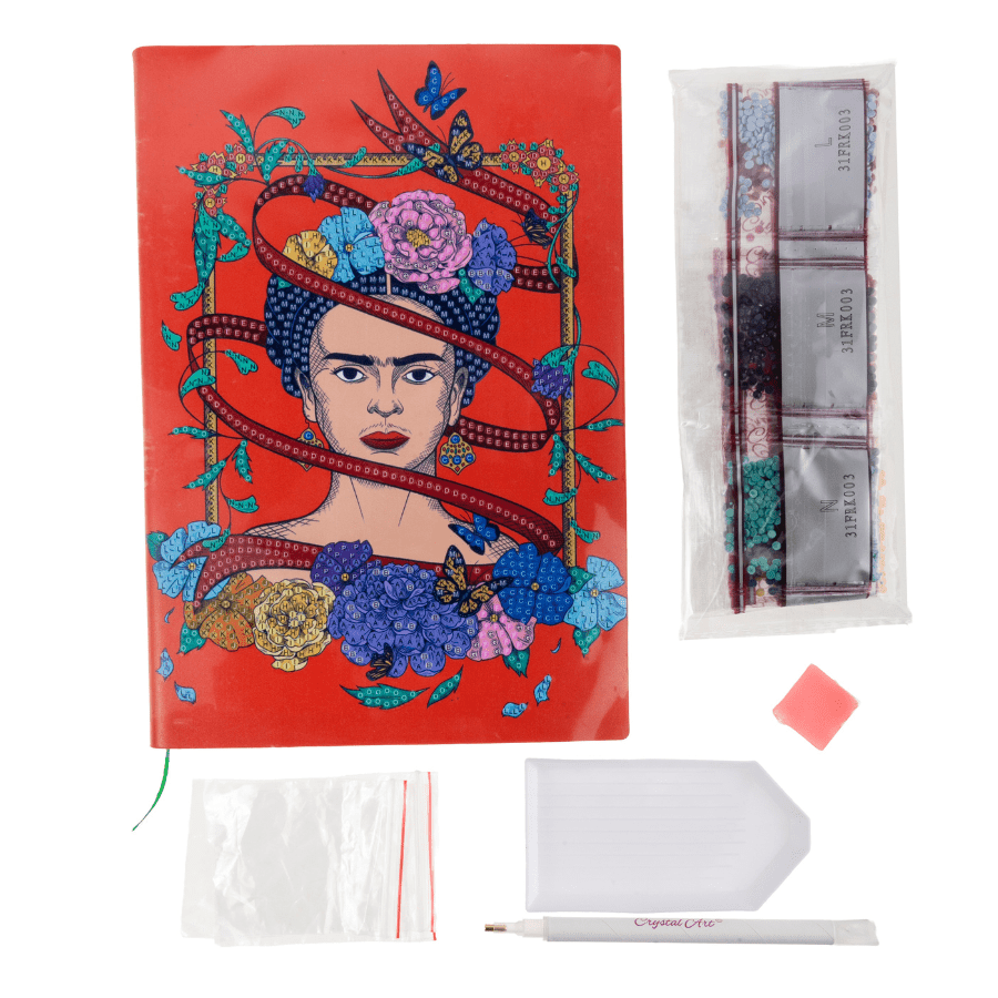 "Frida Kahlo" Crystal Art Planner – Craft Buddy