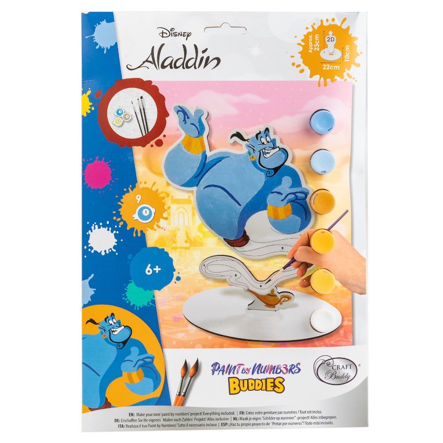 "Genie" Disney Paint By Numbers XL Buddies Kit – Craft Buddy