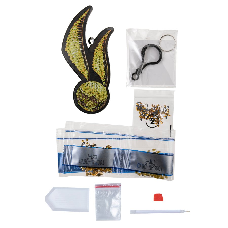 "Golden Snitch" Crystal Art Bag Charm Kit Harry Potter – Craft Buddy