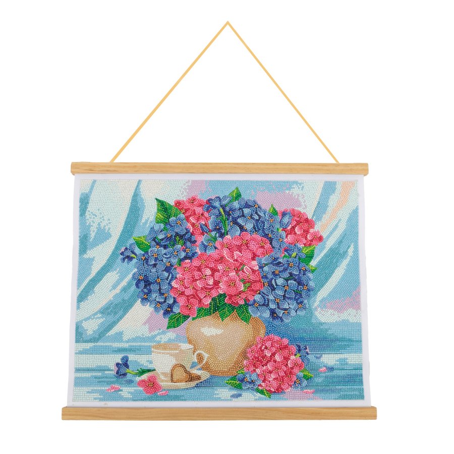 Happy Hydrangeas Crystal Art Scroll Kit 40x50cm – Craft Buddy