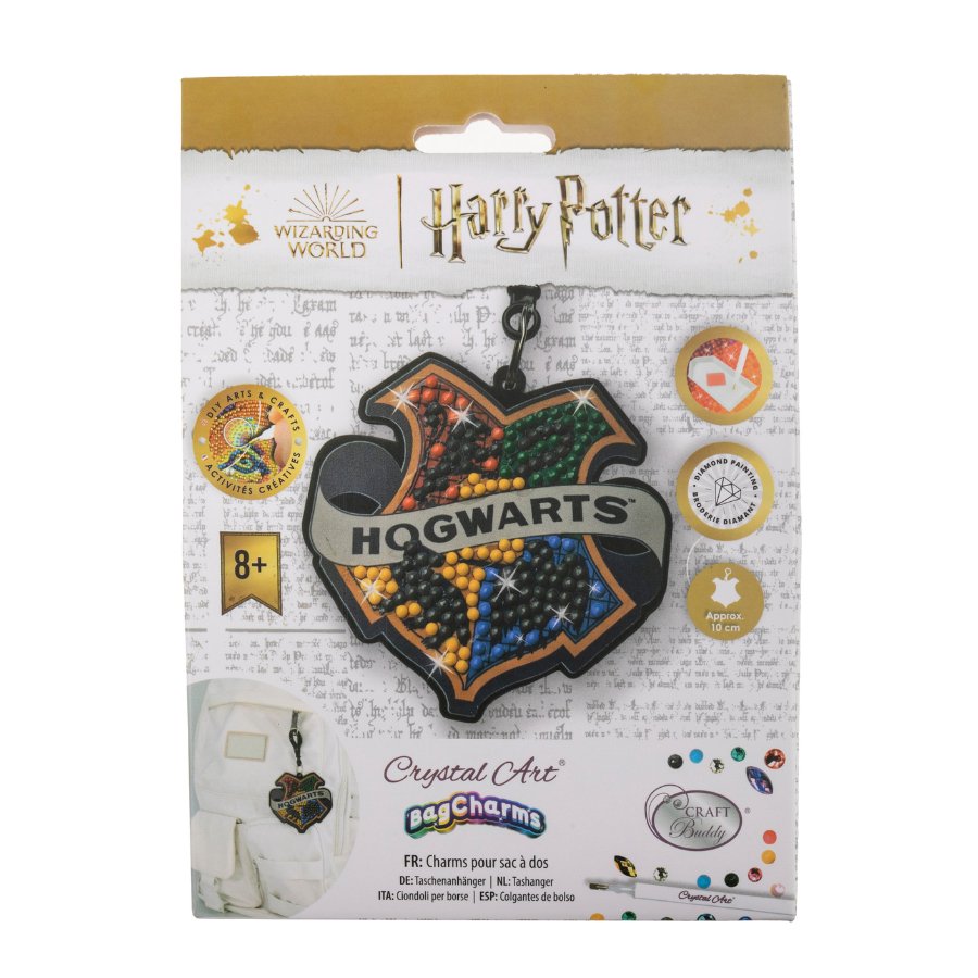 "Hogwarts Badge" Crystal Art Bag Charm Kit Harry Potter – Craft Buddy