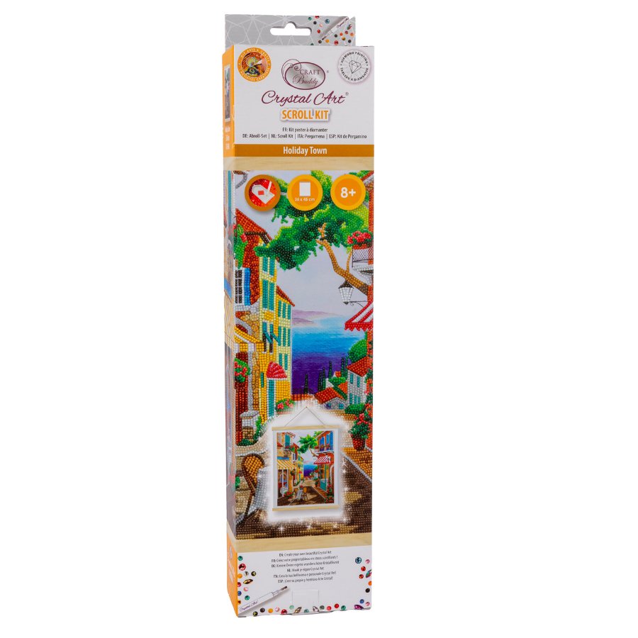 "Holiday Town" Crystal Art Scroll Kit – Craft Buddy