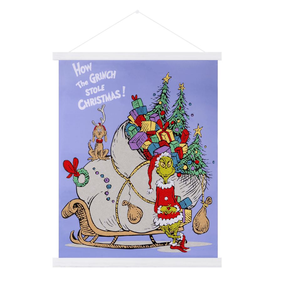 How The Grinch Stole Christmas Crystal Art Scroll Kit 40x50cm – Craft Buddy