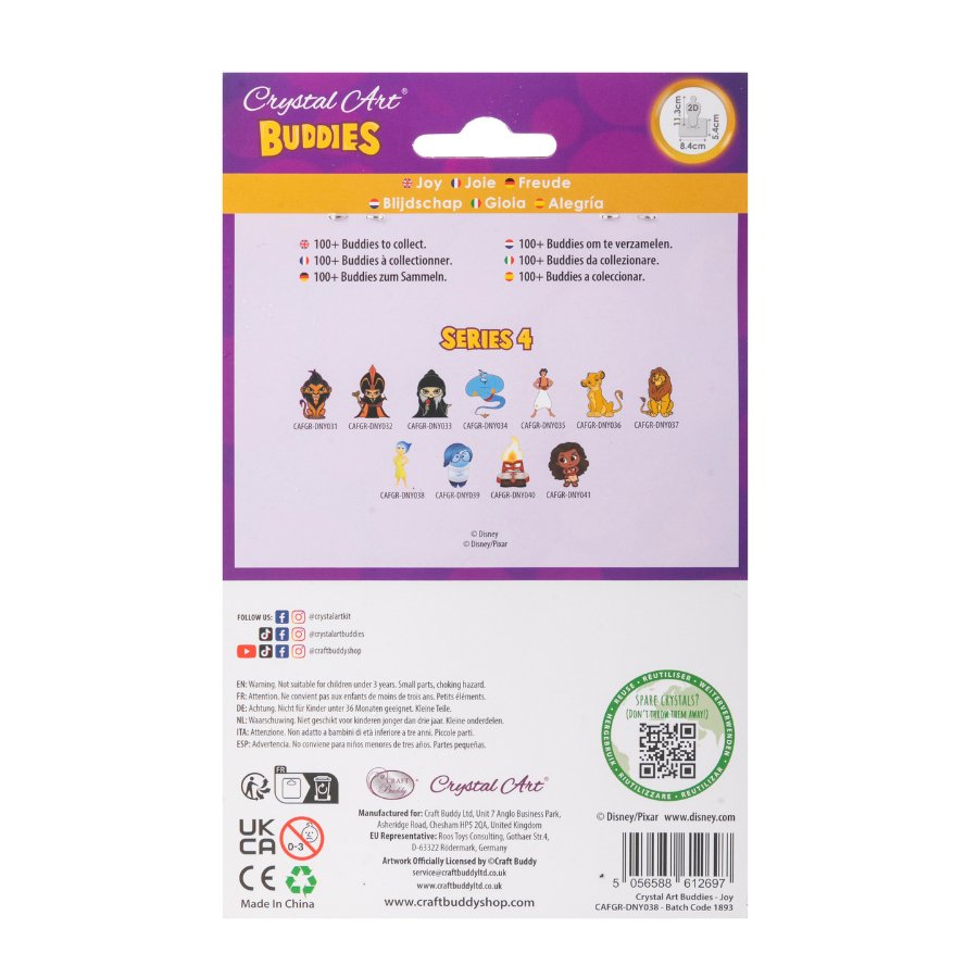 "Joy" Crystal Art Buddies Disney Series 4 – Craft Buddy