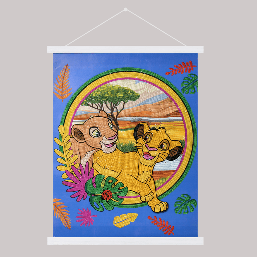 Lion King Disney Crystal Art Scroll Kit 40x50cm – Craft Buddy