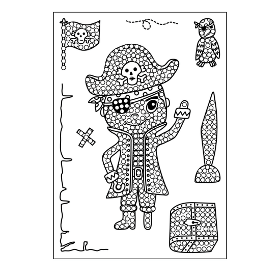 "Pirate Adventure" Crystal Art A6 Stamp Set – Craft Buddy