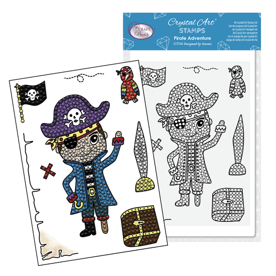 "Pirate Adventure" Crystal Art A6 Stamp Set – Craft Buddy
