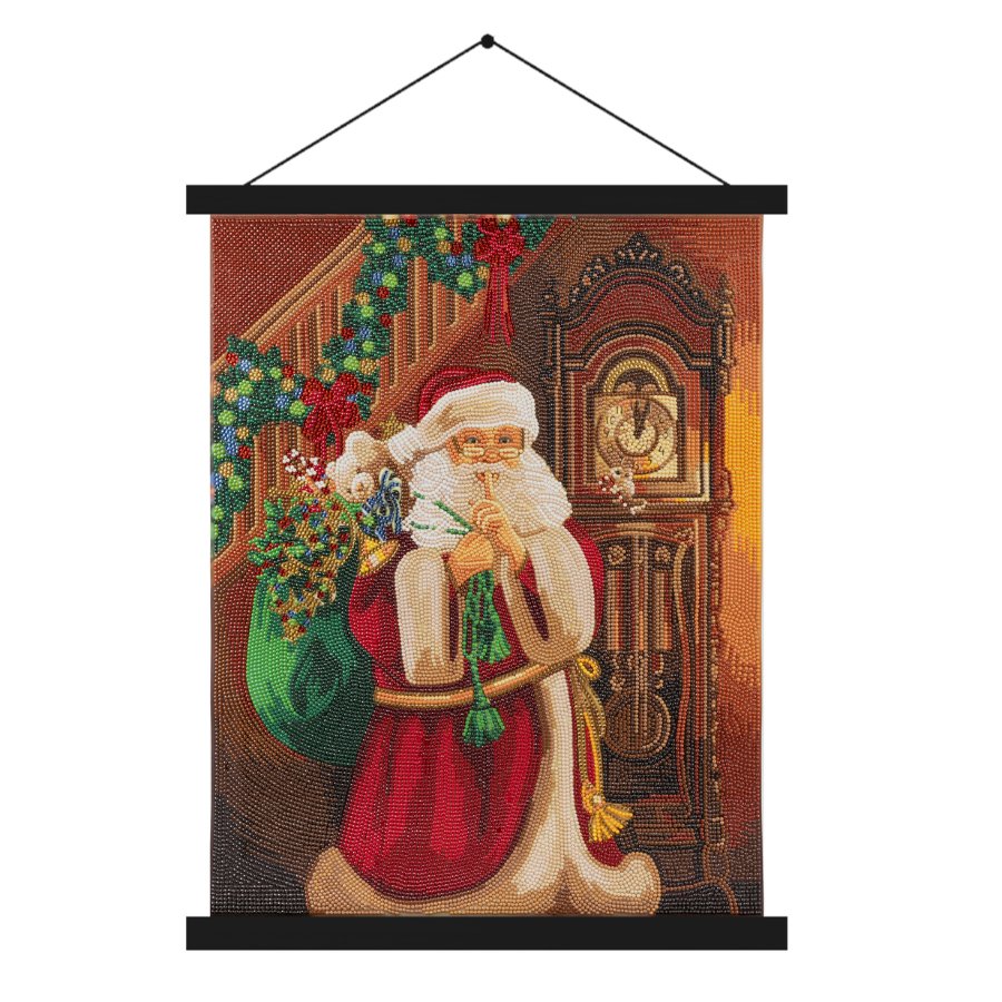 "Santa's Secret" Crystal Art Scroll Kit 40x50cm – Craft Buddy