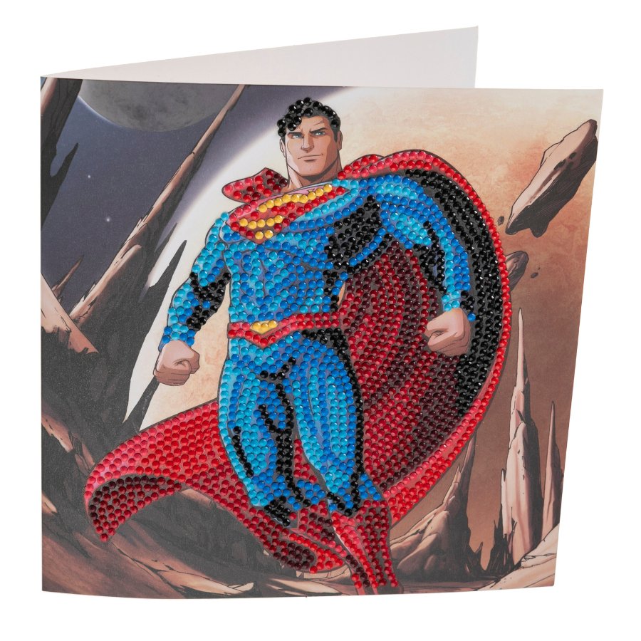 "Superman" DC Comics Crystal Art Card – Craft Buddy