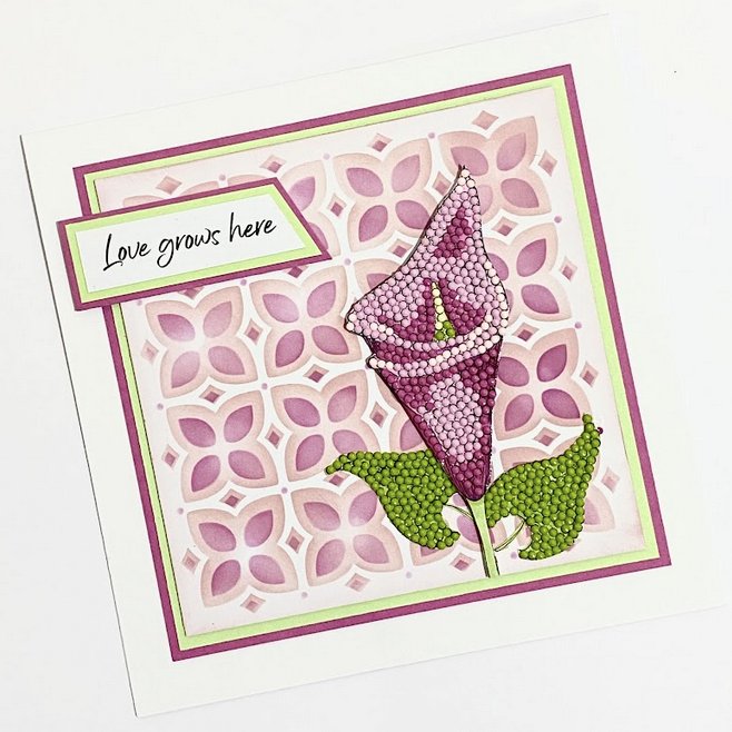 "Fluted Calla Lily" Crystal Art A6 Stamp Set – Craft Buddy