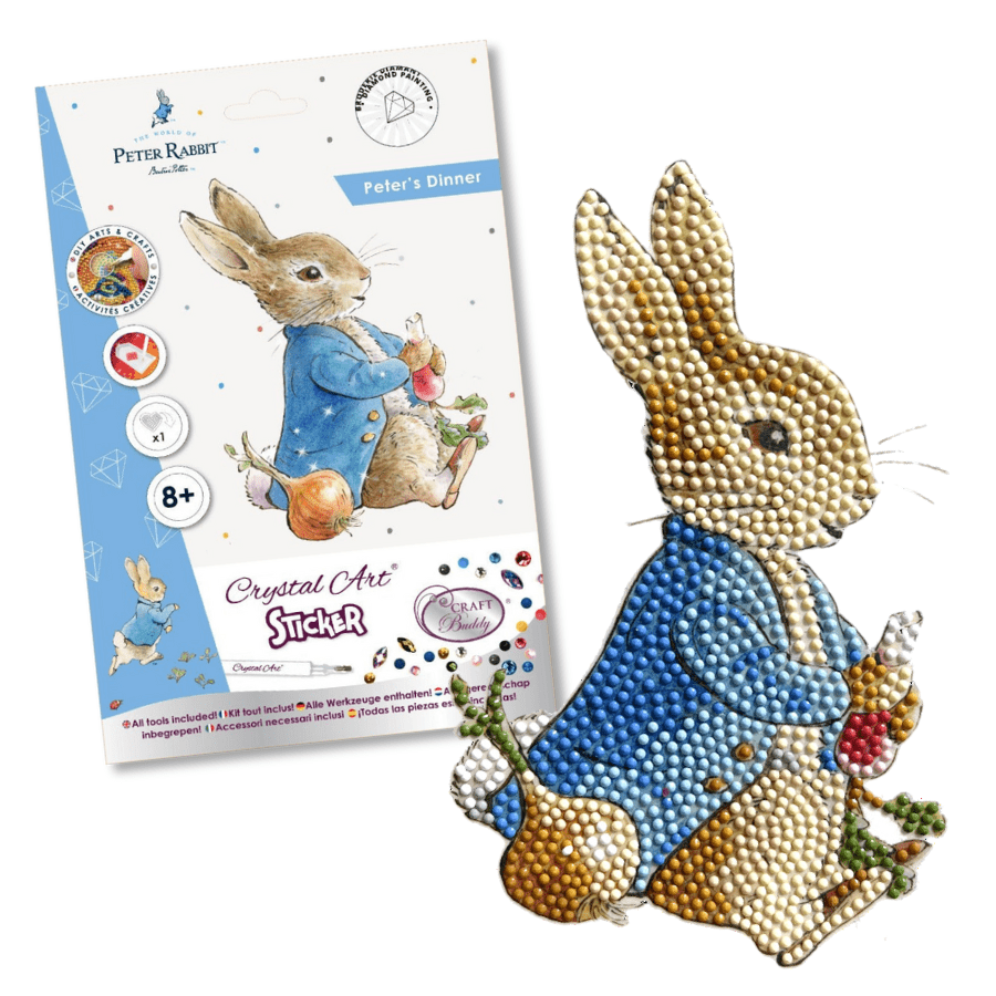 Peter Rabbit Crystal Art Sticker, A5 size – Craft Buddy