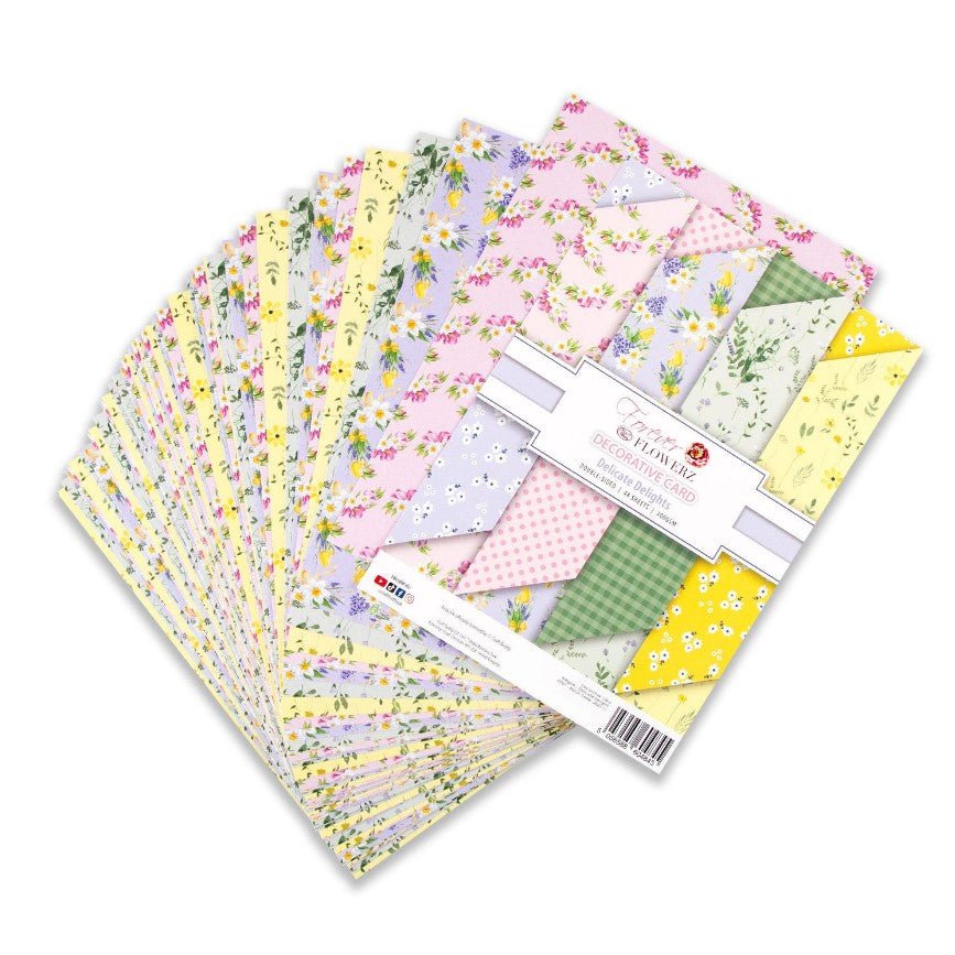 Forever Flowerz Delicate Delights Double Sided Pattern Card – Craft Buddy