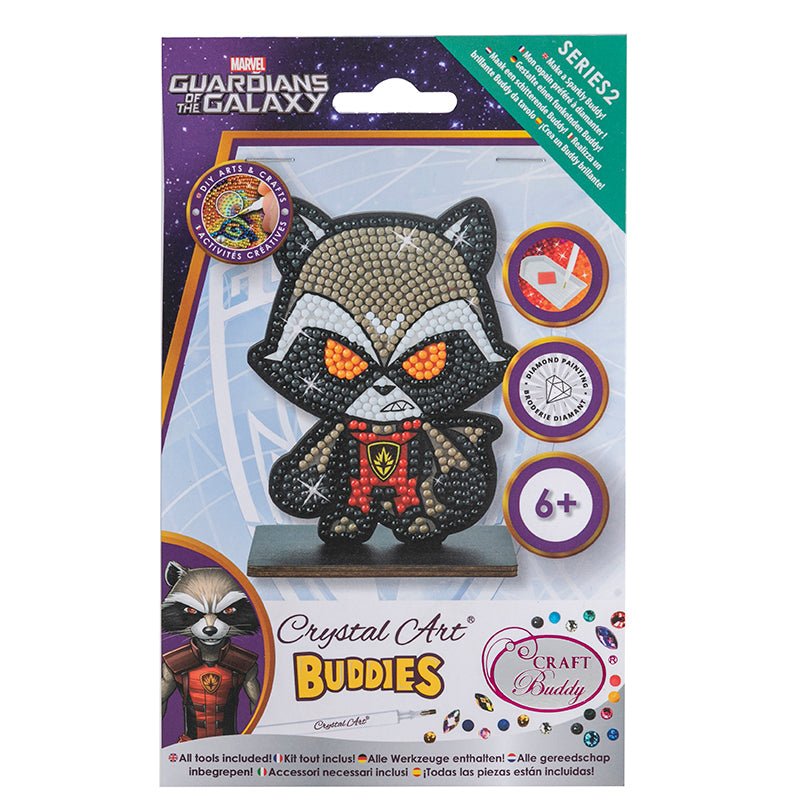 "Rocket" Crystal Art Buddies Marvel Series 2 – Craft Buddy